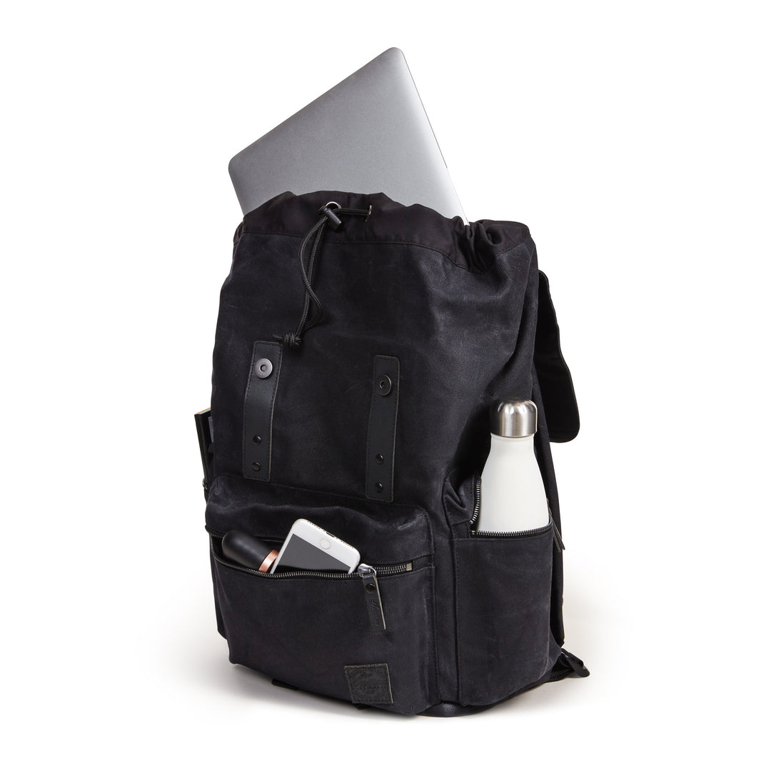 Waxed Canvas Backpack, Black – Indian Motorcycle Orange County